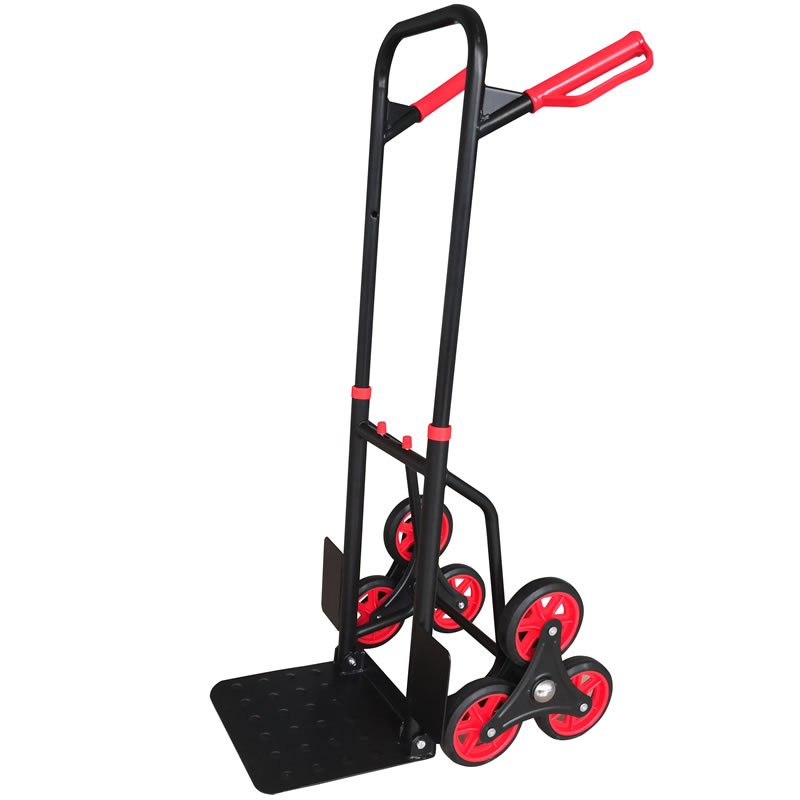 Portable Stair Climbing Cart Steel Stair Climber Hand Truck with Three ...